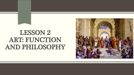 Functions of art | PPT