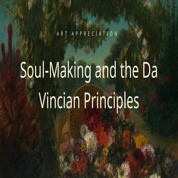 ART APPRECIATION; SOUL MAKING........... | PPTX