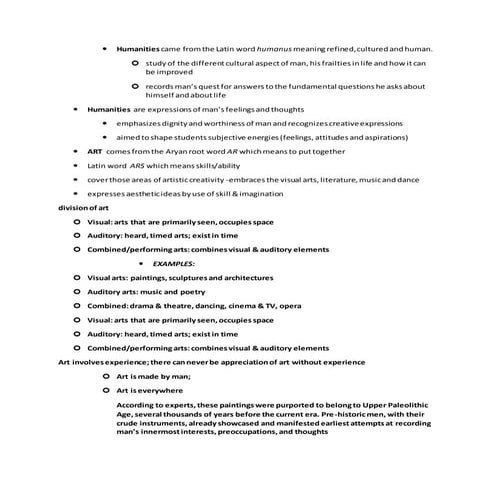 Lesson 1 What is art appreciation?: Introduction and Assumptions | PDF