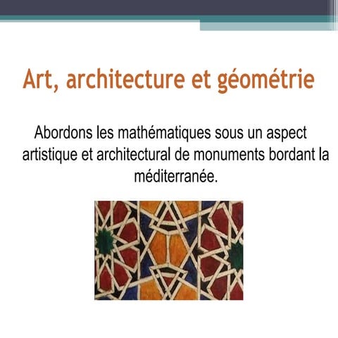 Art architecture et geometrie | PPT