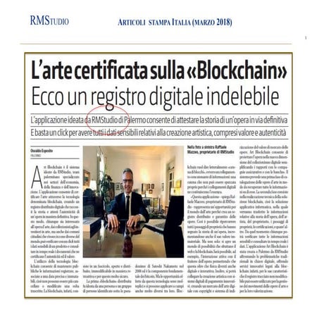Art blockchain - stampa italiana | PDF