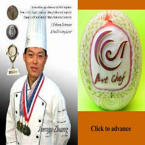 Art Chef Jimmy Zhang Food Sculptures | PPS