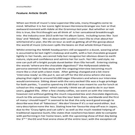 Feature Article Analysis | PPTX