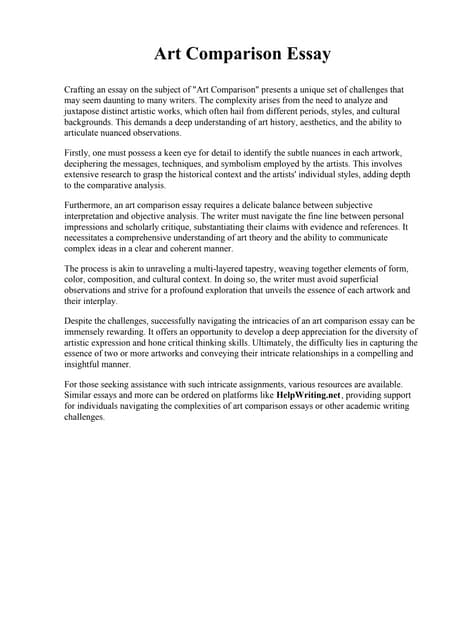 Assignment OverviewThe study and critique of art builds visual l.docx