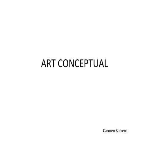 Art conceptual | PPSX