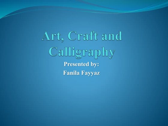 Calligraphy | PPT