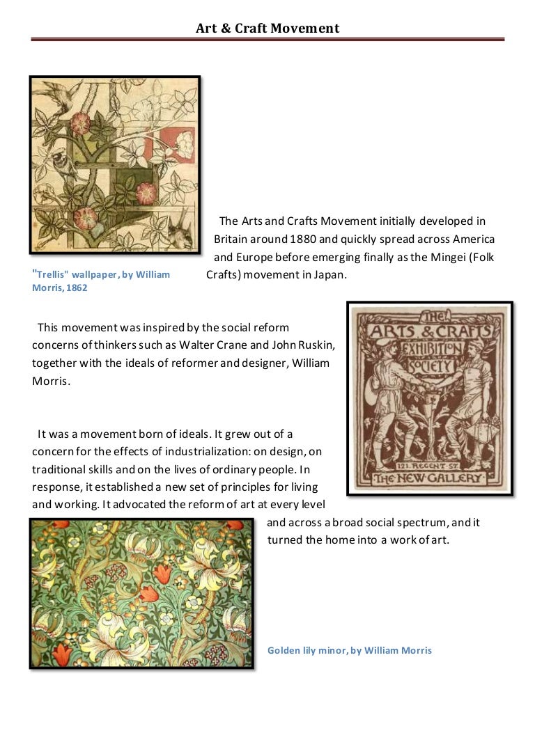 Art & craft movement