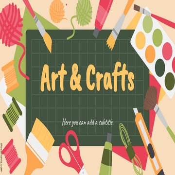 Art & Crafts · SlidesMania illustrated template.pptx