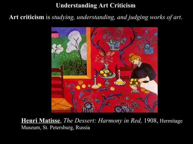 Art criticism | PPT