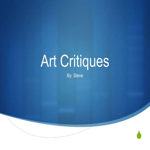 Art critics | PPT