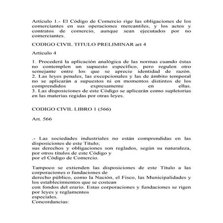 Codigo de comercio | PDF