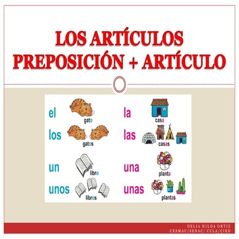 Artículos y contracciones | PDF