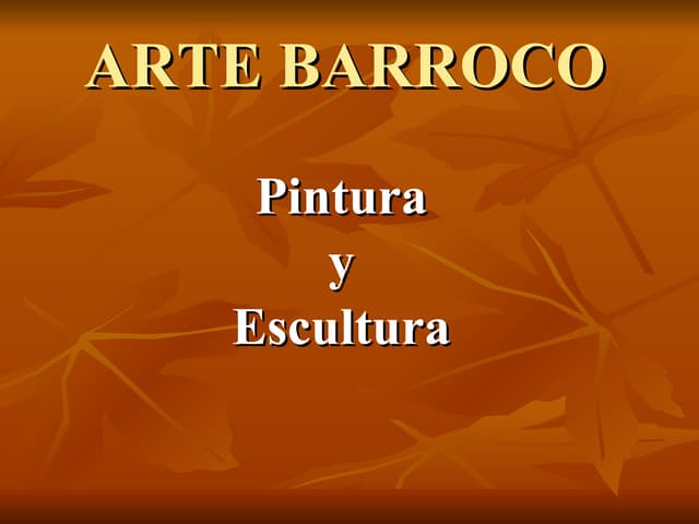 Mapa mental barroco | DOC