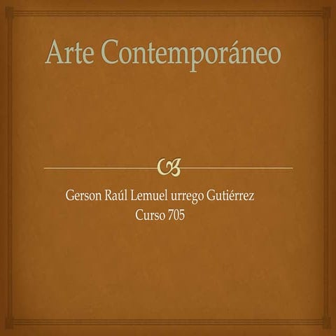 Arte contemporáneo | DOC