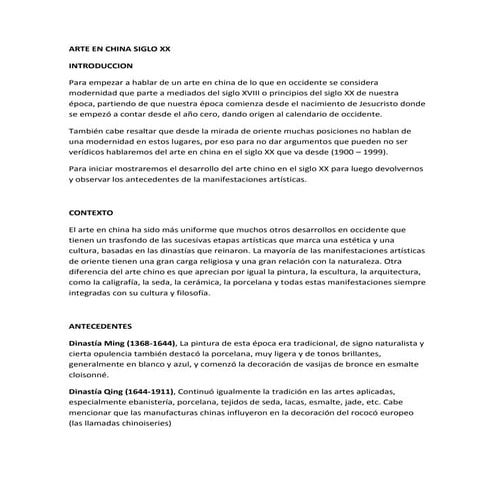 Arte de la china antigua | PPTX