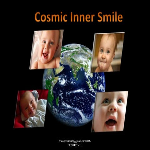 Cosmic inner smile for health, happiness and long life. Control ...