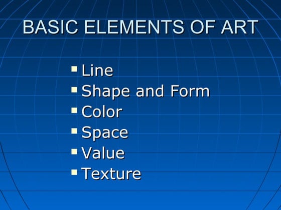 The Elements of Art | PPT