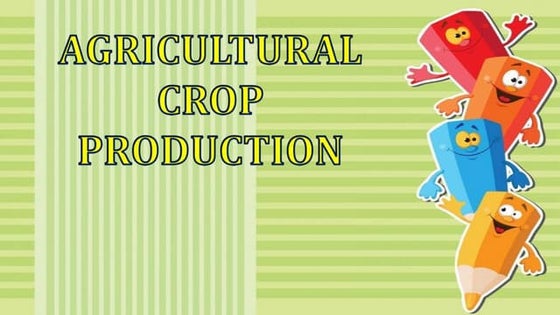 CALCULATE PRODUCTION INPUT AND OUTPUT.pptx | Agriculture | Industries