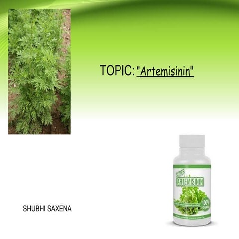 Artemisinin | PPT