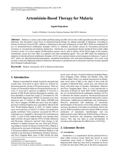 Artemisinin | PPTX | Chemistry | Science