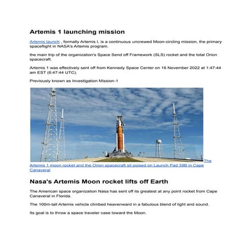 Artemis program | PPTX