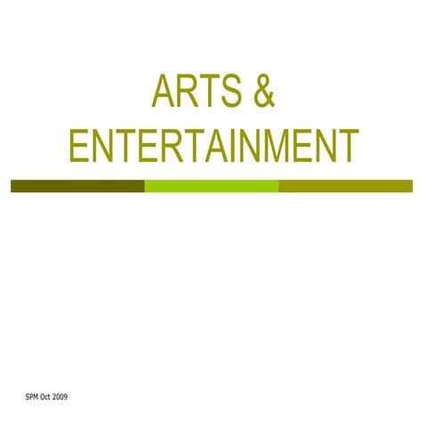 Art Entertainment Slides | PPTX