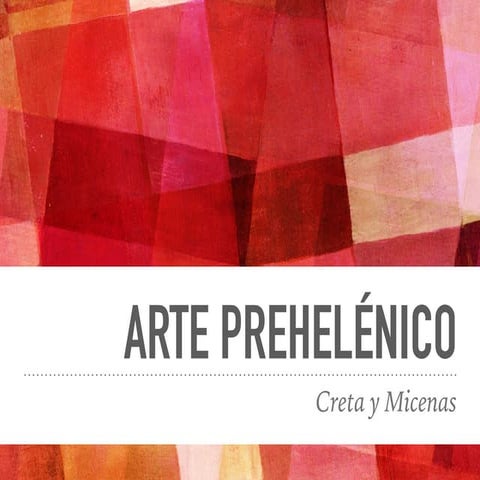 Arte prehelénico | PDF