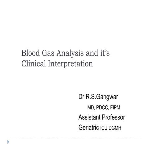 Arterial Blood Gas entering the blood stream | PPT