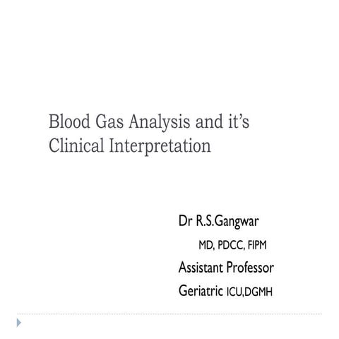 Blood Gas Analysis | PPT