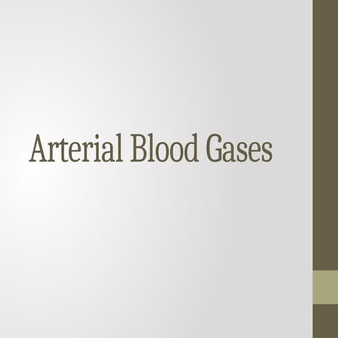 Arterial Blood Gases 2.presentation toxo | PPTX