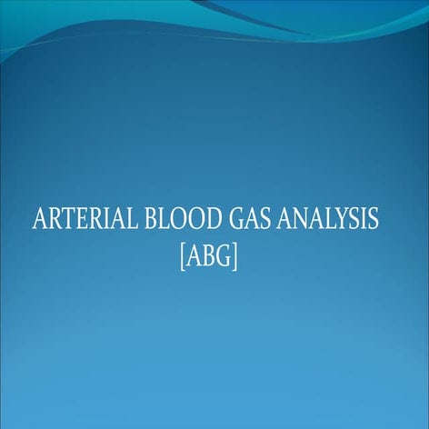 Arterial blood gas interpretation | PPT