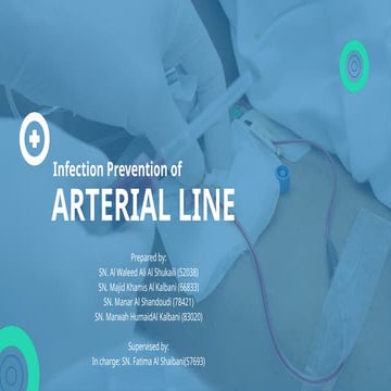 ARTERIAL LINE insertions and manegemant techniques | PPTX