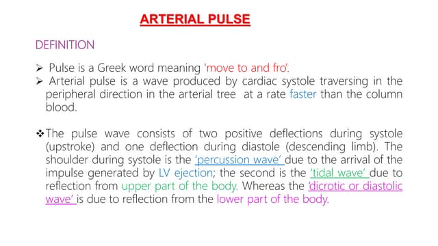 Types of Arterial pulses | PPT