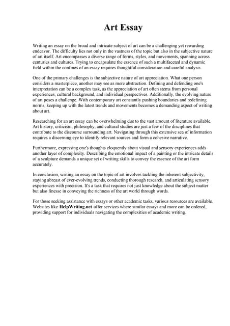 Essay On Art.pdf
