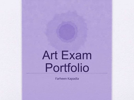 Art coursework powerpoint portfolio | PPT