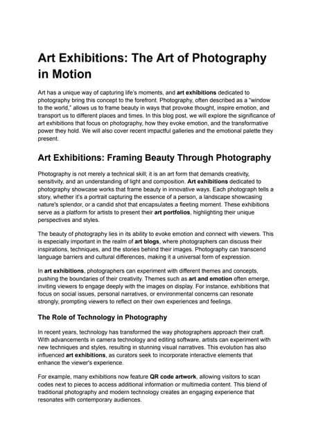 Top 5 Facts About Fine Art Photography | Matte Image | PDF