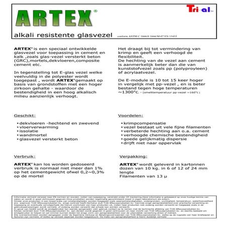 Artex tds | PDF