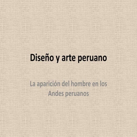 Arte y diseño peruano | PPT