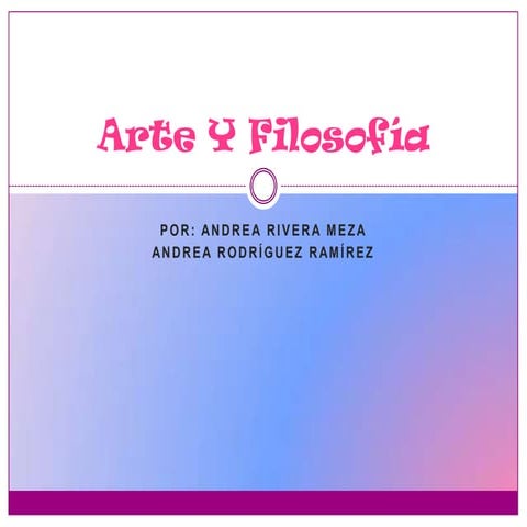 Arte y filosofia | PPT