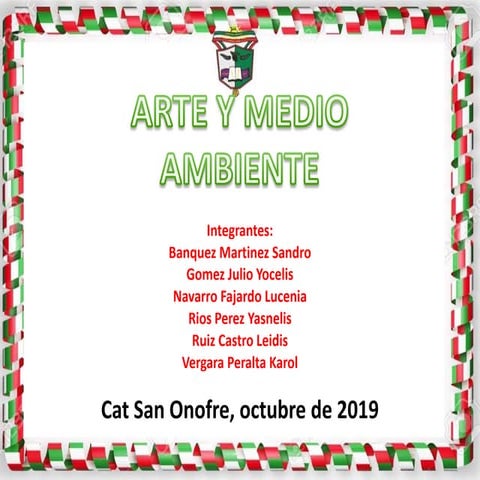 Arte y medio ambiente 2020 | PPTX