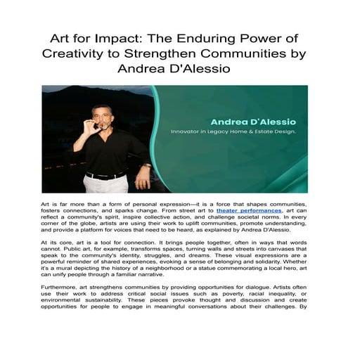 Art for Impact_ The Enduring Power of Creativity to Strengthen ...