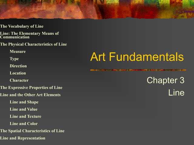 Elements of art- Lines | PPT