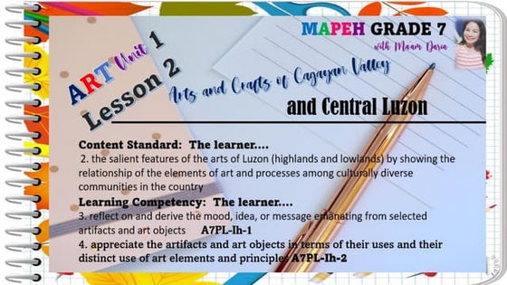 MAPEH 7 : ARTS (First Quarter | PPT