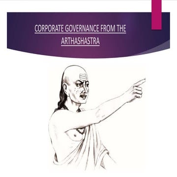 Arthashastra & corporate governance ppt | PPTX