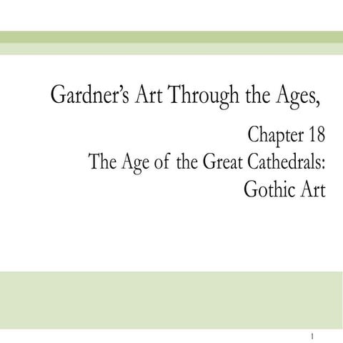 Ch. 18 Gothic | PPT