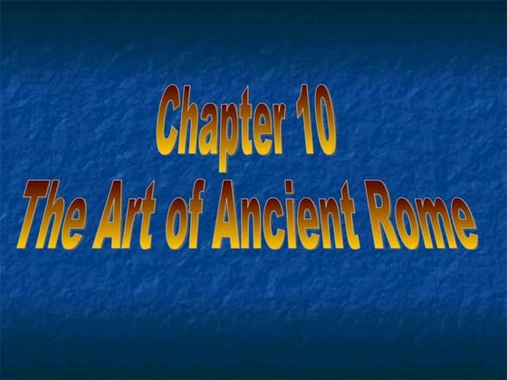Art of the roman empire | PPT