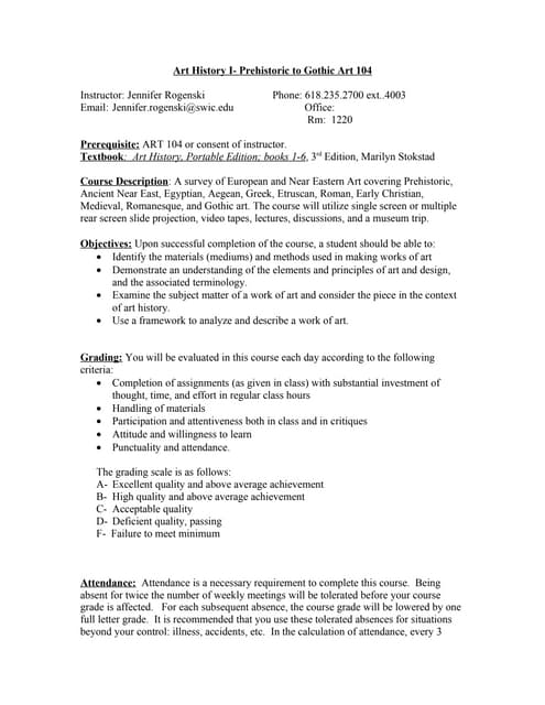 Ap art hist_syllabus_fall10 | PDF