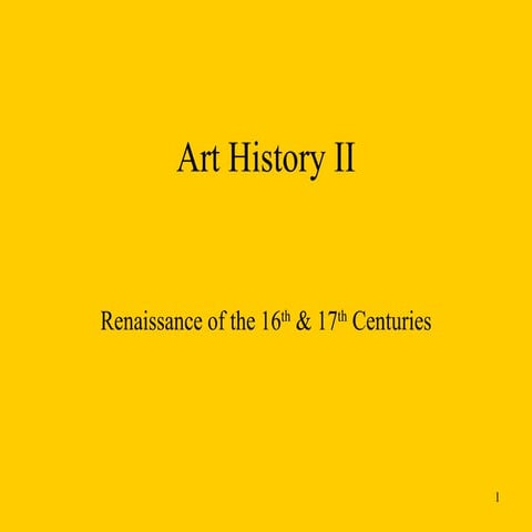 Art History II online part 2 | PPT