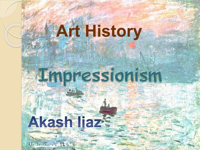 Post impressionism | PPTX