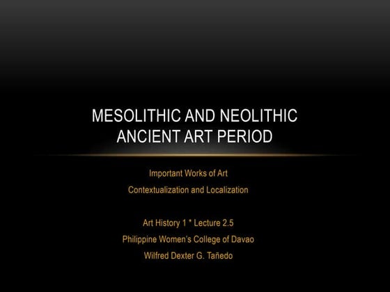 Mesolithic age | PPT | Geology | Science